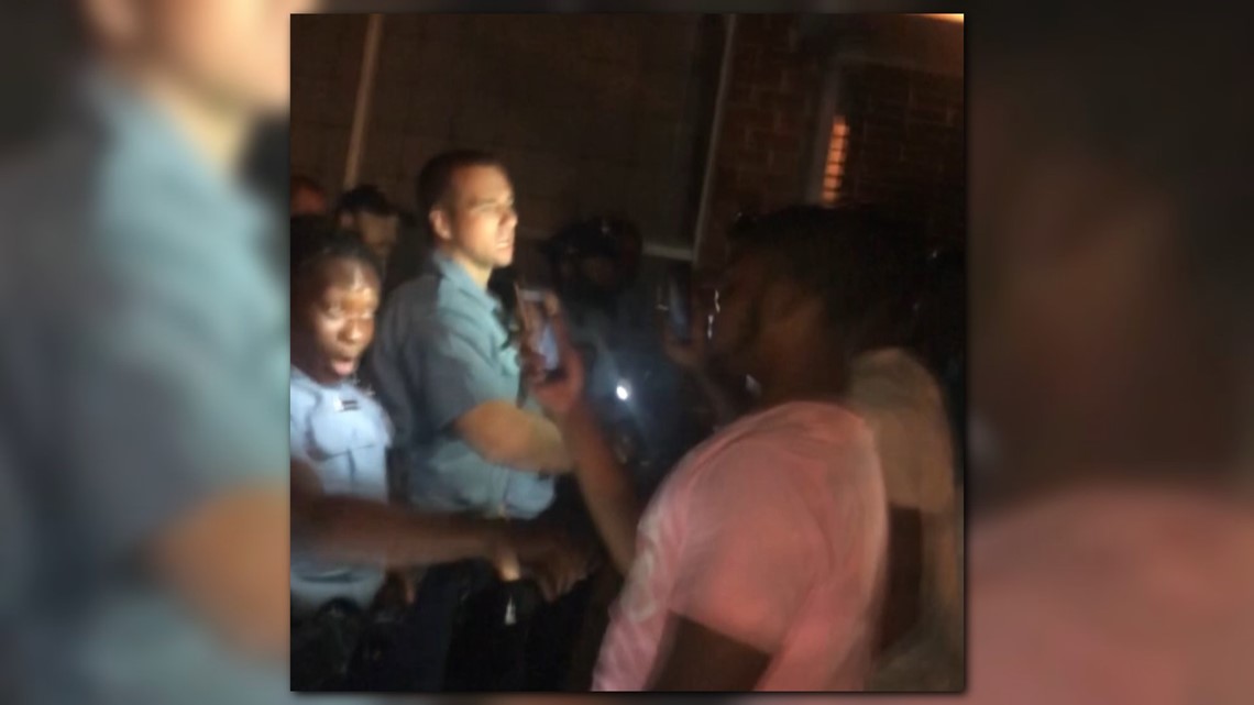 Video shows angry clashes between crowds and DC police officers | wusa9.com