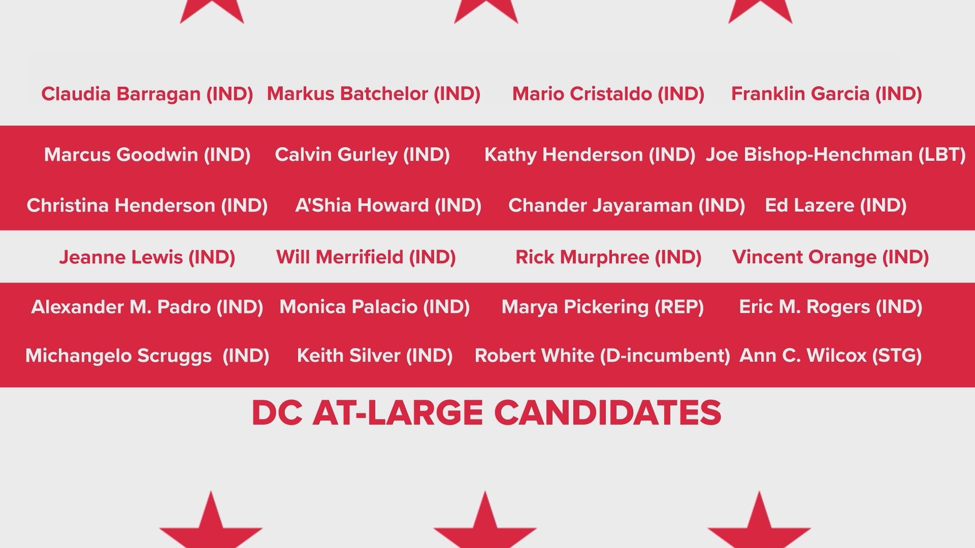 DC Councilmember At-Large: Many contenders for two spots | wusa9.com
