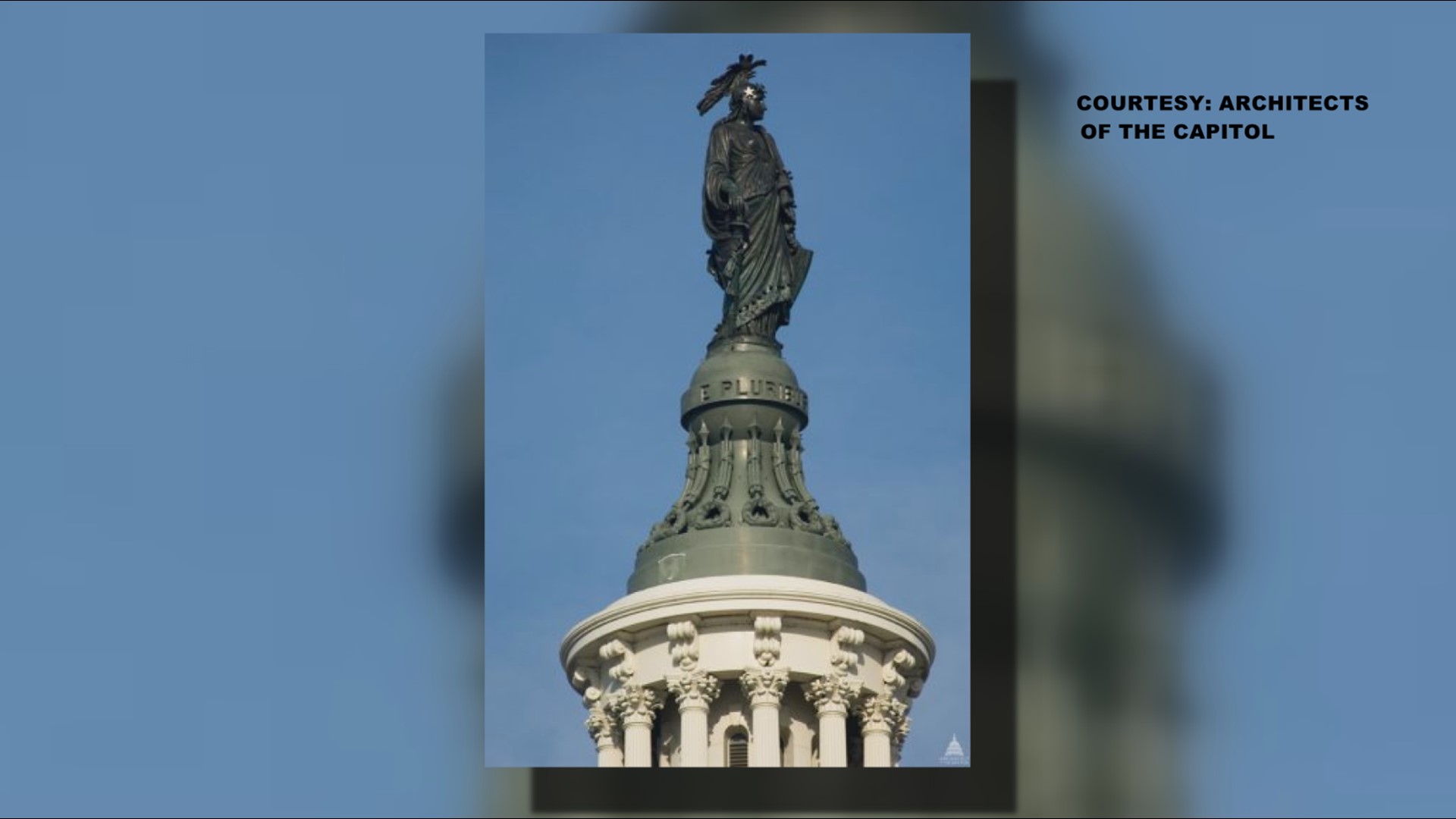 Why is there a statue of a woman on top of the capitol? | wusa9.com