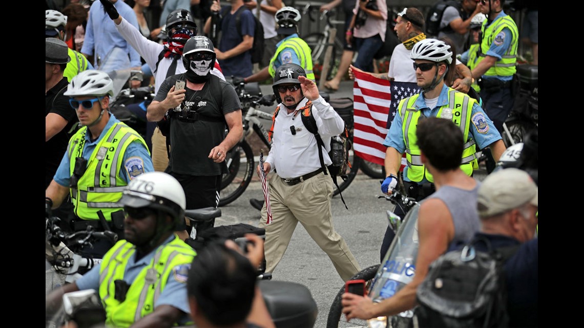 'People were too scared' | Unite the Right attendees vastly outnumbered ...