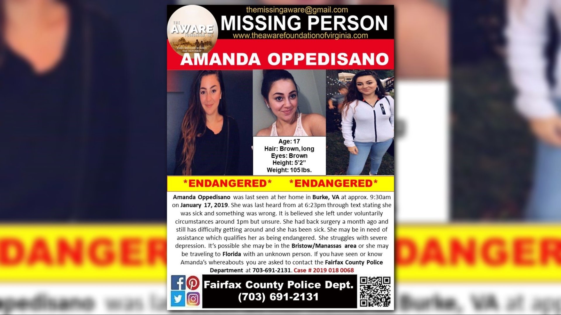 CRITICAL MISSING: 17-year-old girl from Burke, Virginia | wusa9.com