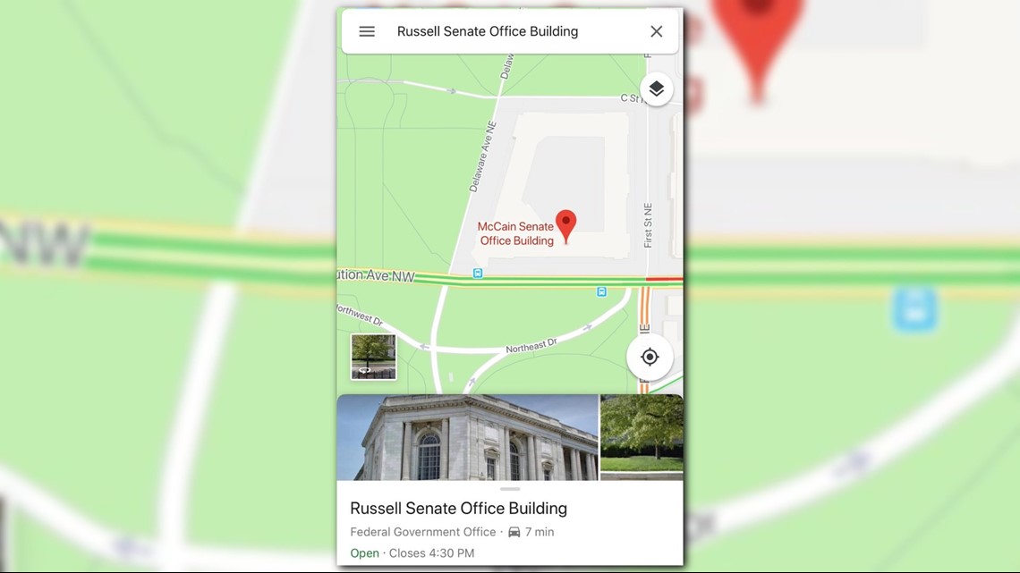 Russell Senate Office Building renamed after John McCain on Google ...