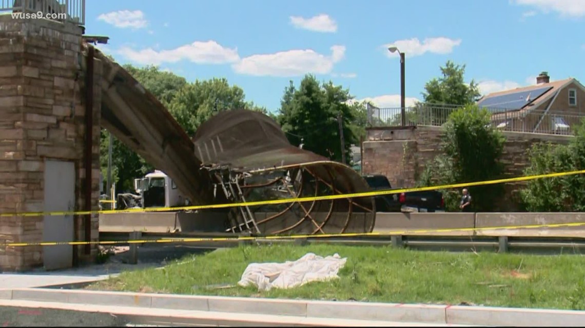 Collapsed pedestrian bridge will cost $25 million to replace | wusa9.com