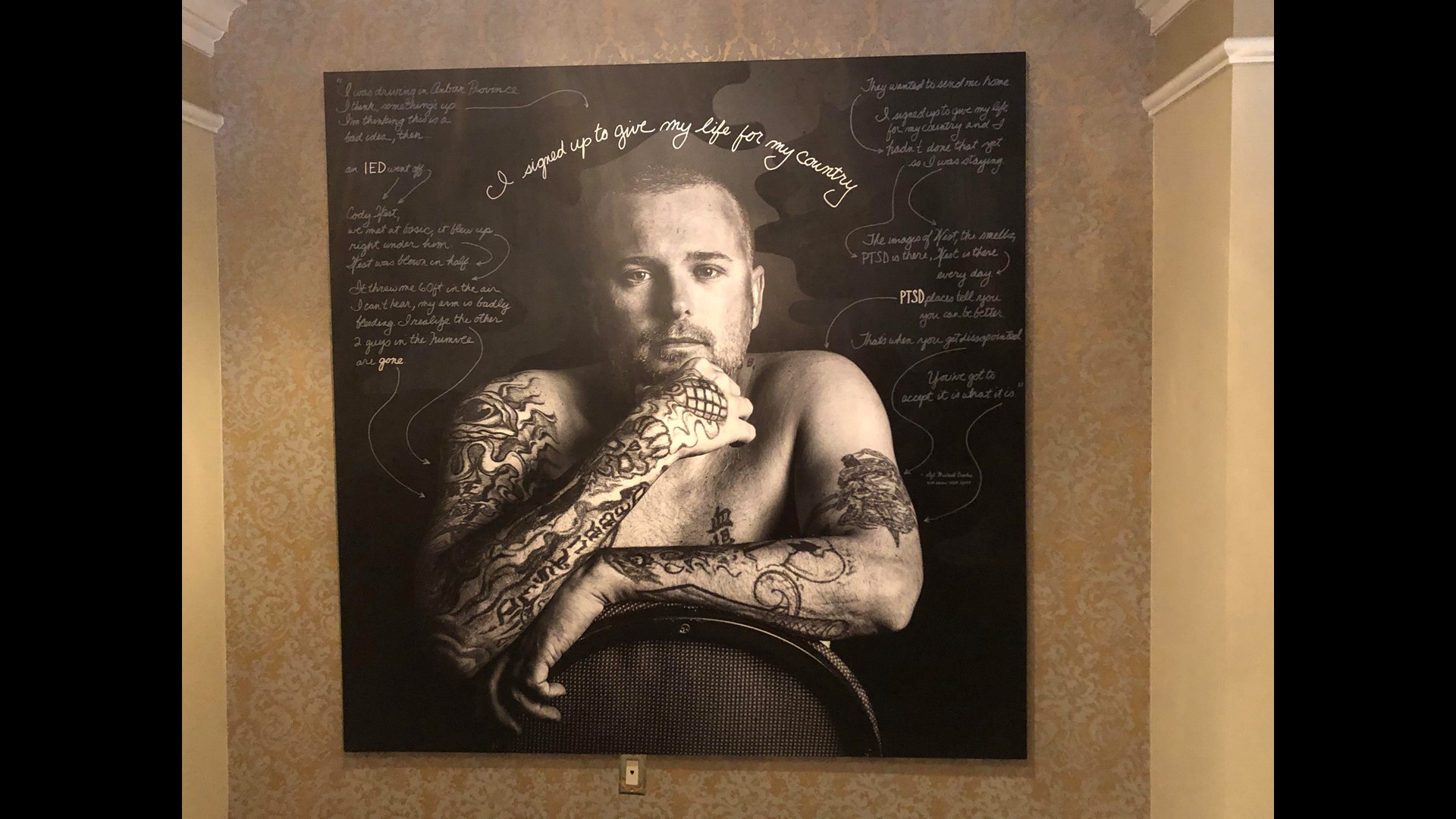 Portraits of PTSD: Vets share how art series captures the daily ...