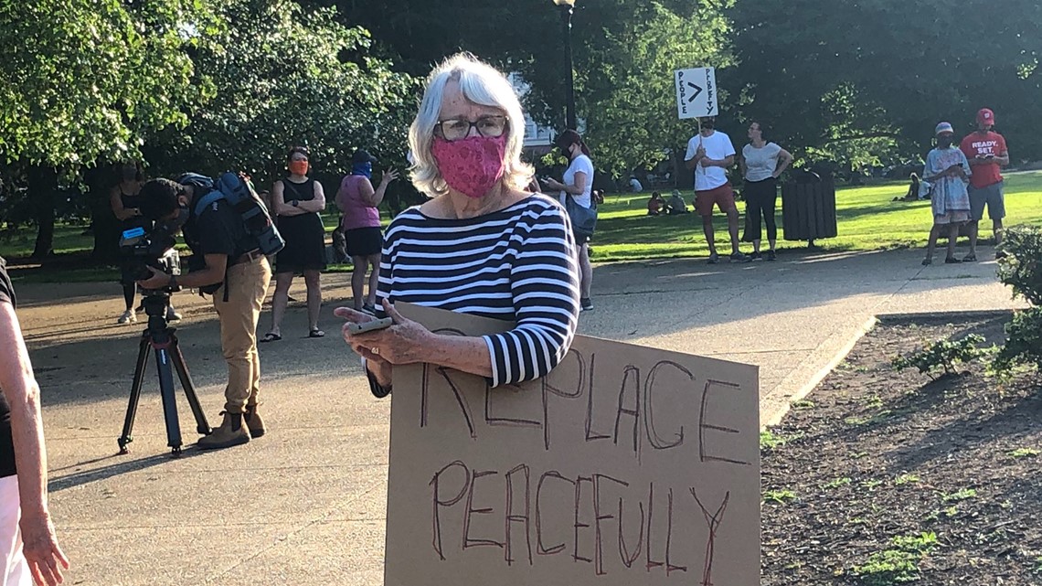 Emancipation Statue removal called for in Lincoln Park protest | wusa9.com