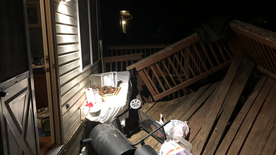 Germantown deck collapse Maryland cookout 9 people injured | wusa9.com