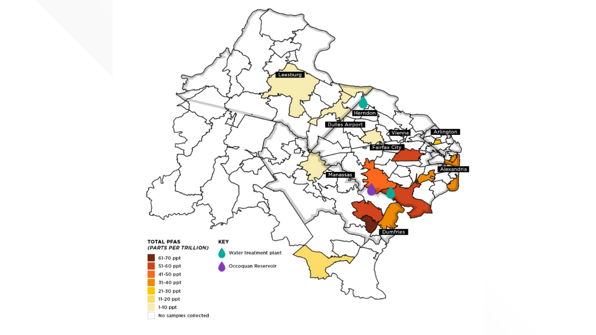 PFAS Forever Chemicals Fairfax Virginia Drinking Water Pollution ...