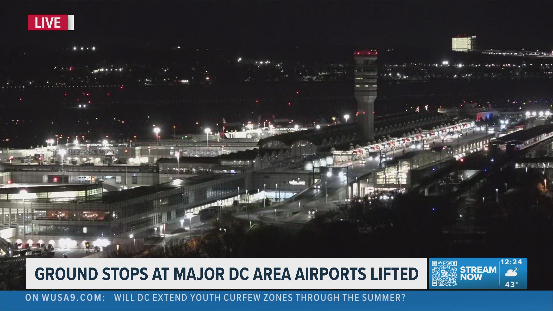 Ground stops at major DC area airports lifted; ground delay Reagan ...
