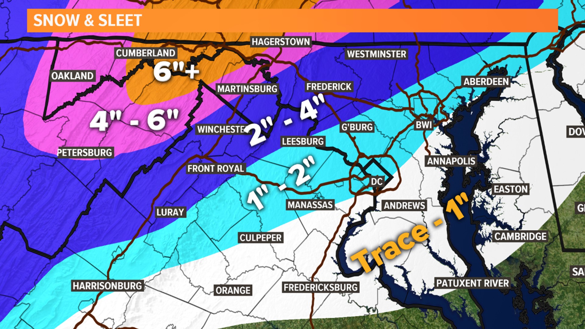 TIMELINE: Here's when snow fell in the DMV during the season's first ...