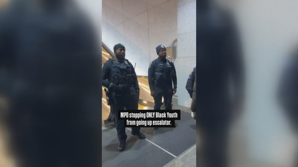 Video shows DC Police stopping teens at Metro station amid youth curfew ...