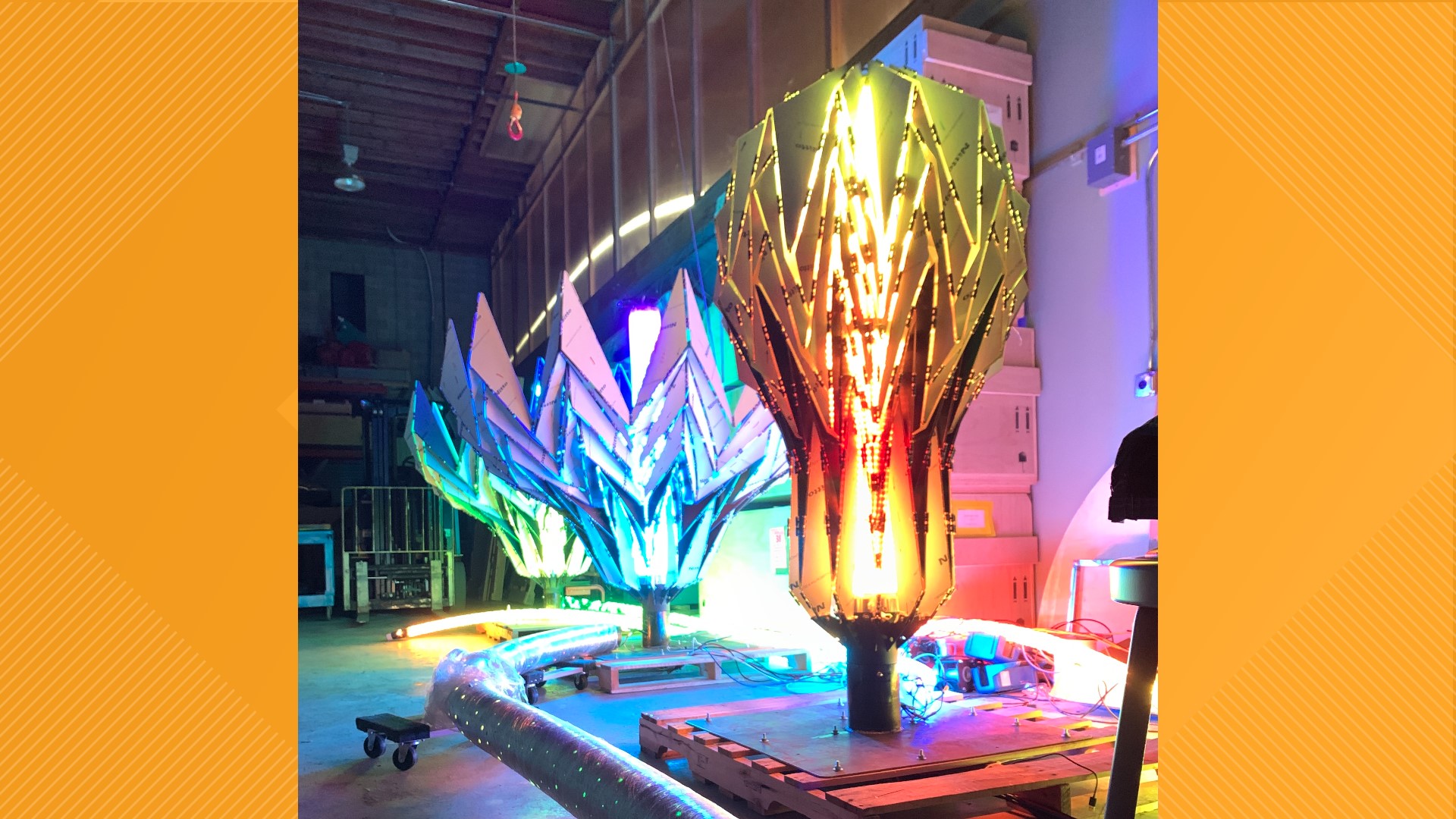 New flower sculpture in Downtown Silver Spring | wusa9.com