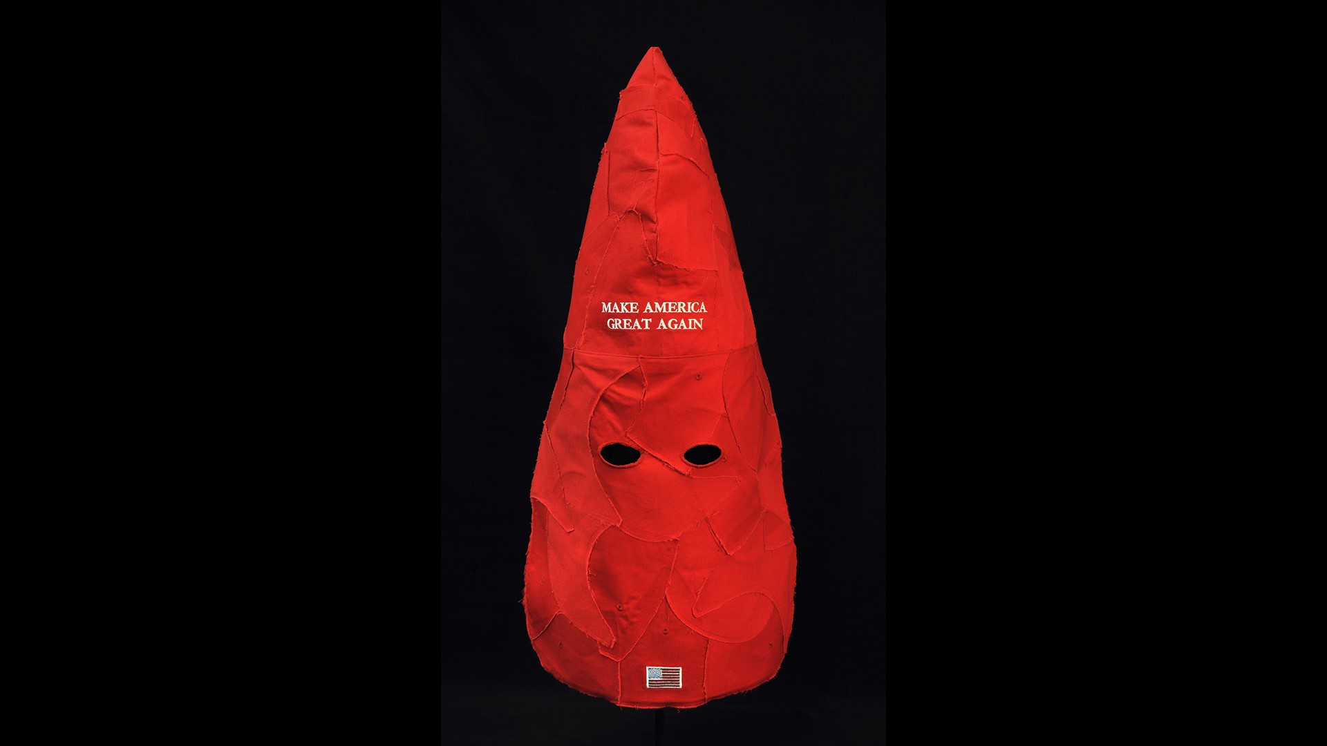 Artist who turns MAGA hats into symbols of hate speech banned from ...