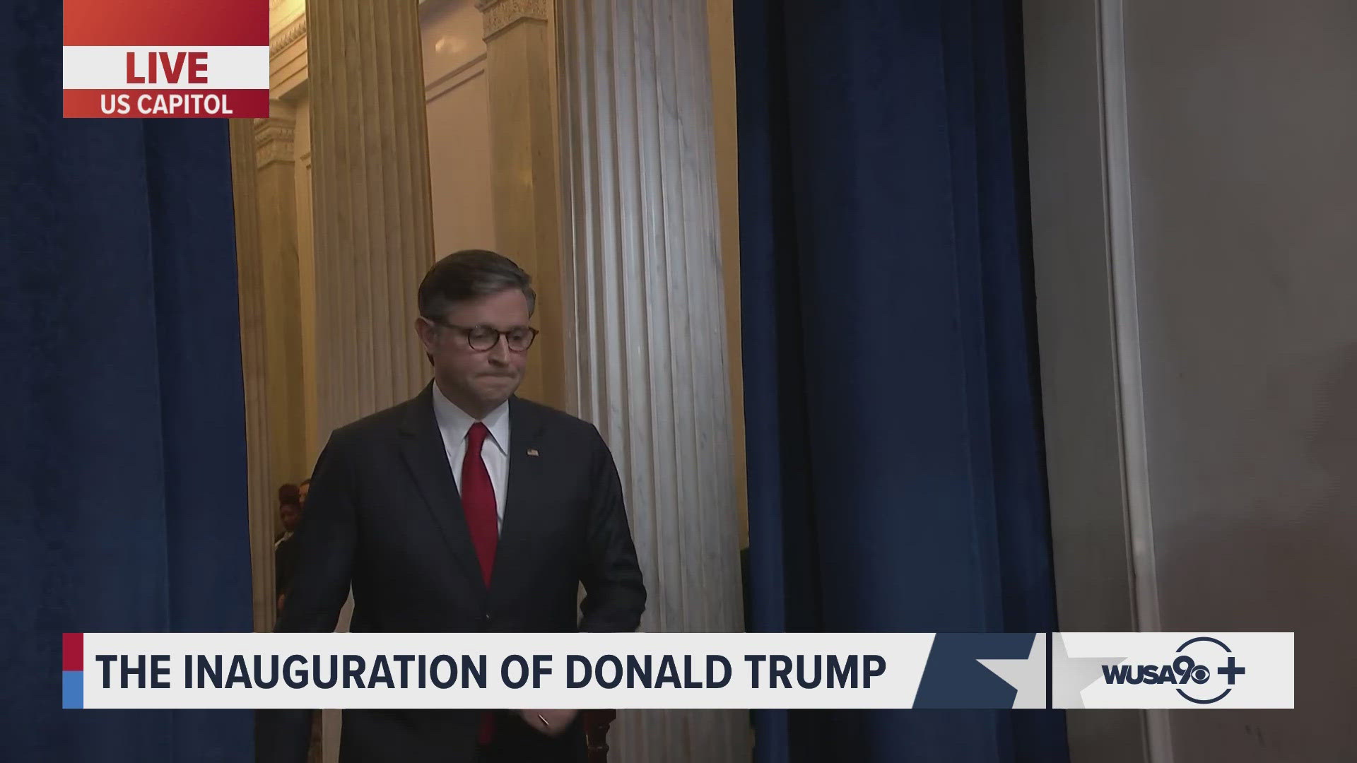 Group escorting President-elect Trump into inauguration enters Rotunda ...