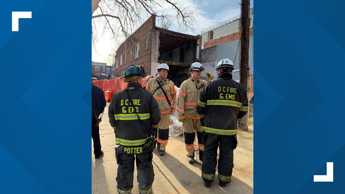 DC Fire and EMS arrives just as a building collapses | wusa9.com