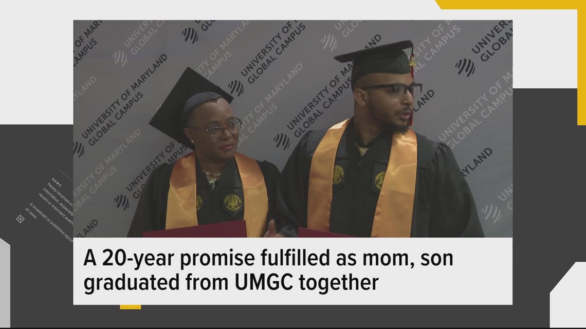 Mother and son graduate from UMCC together | Open Mic | wusa9.com