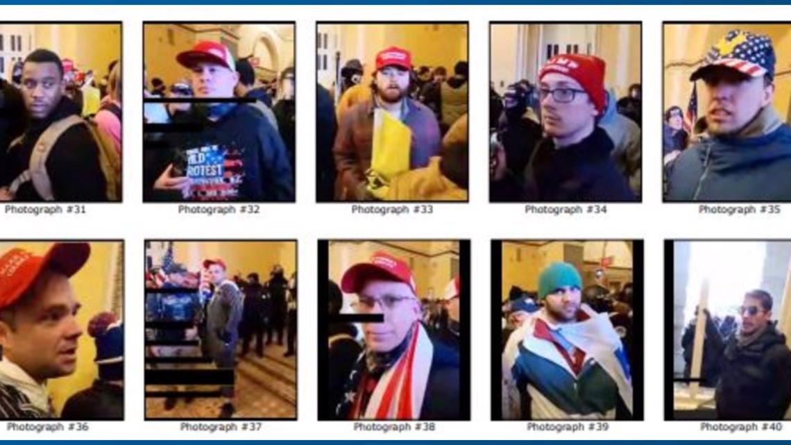 FBI releases more images of persons of interest in Capitol riot | wusa9.com