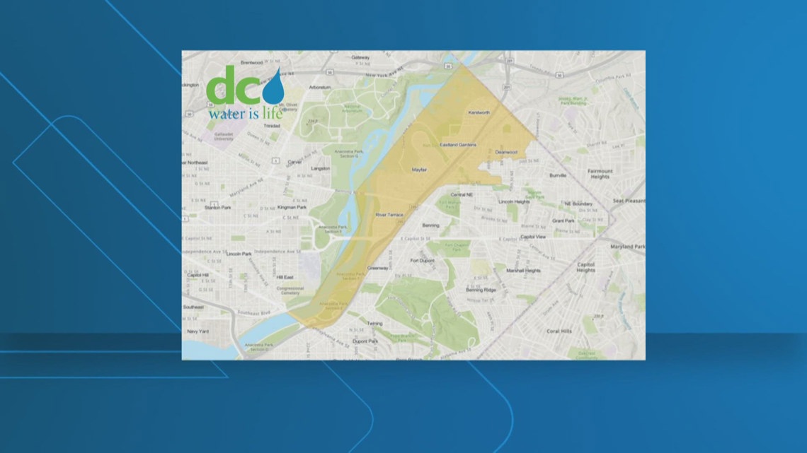 Map shows extent of Northeast DC water issues | wusa9.com