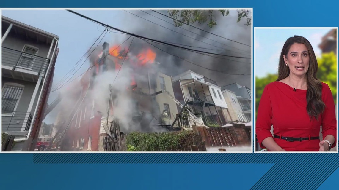 Firefighters are battling massive rowhouse fire in NW | wusa9.com