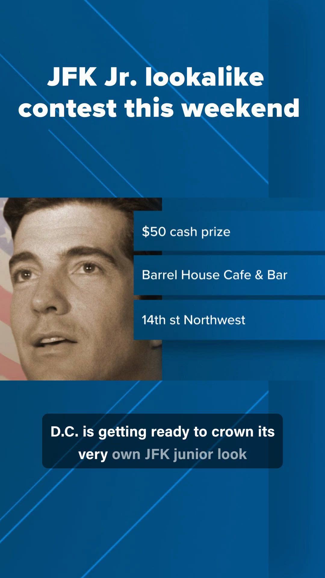 JFK Jr. lookalike contest this weekend | wusa9.com