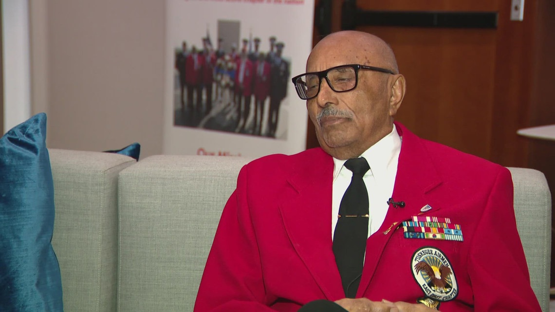 101-year-old Tuskegee Airman honored in Arlington | wusa9.com