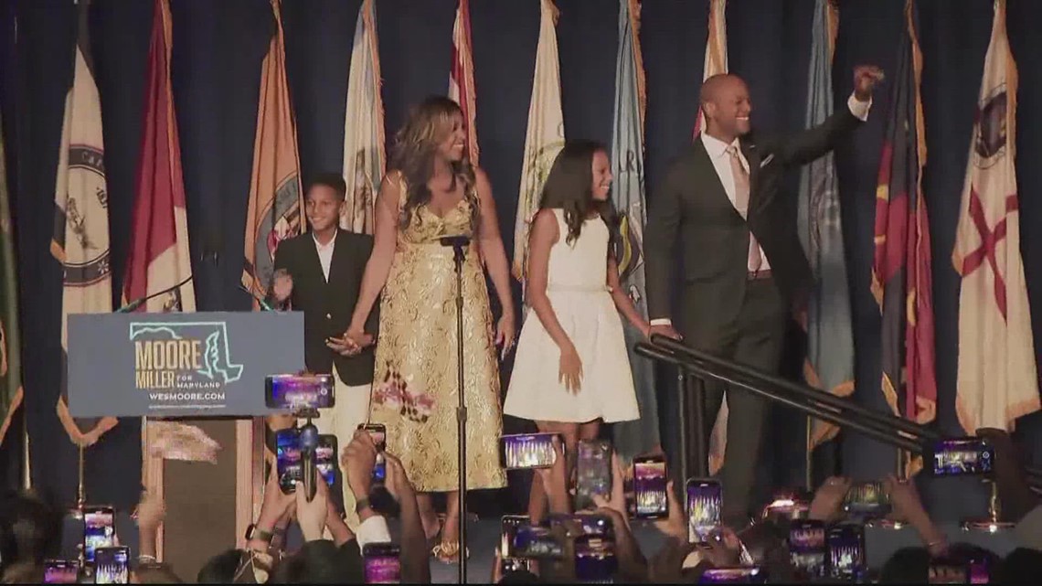 Wes Moore projected to make history as Maryland's first Black governor ...