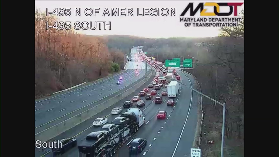 Presidential motorcade enters Capital Beltway as Biden heads to ...