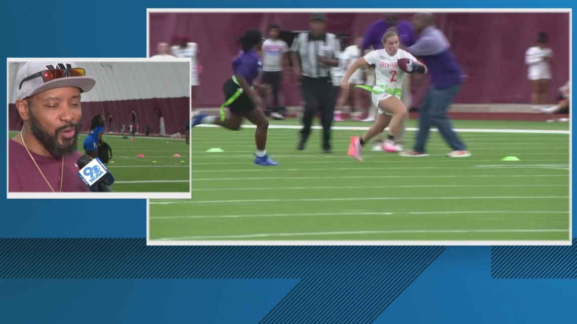 DMV girls make history in inaugural flag football games | wusa9.com