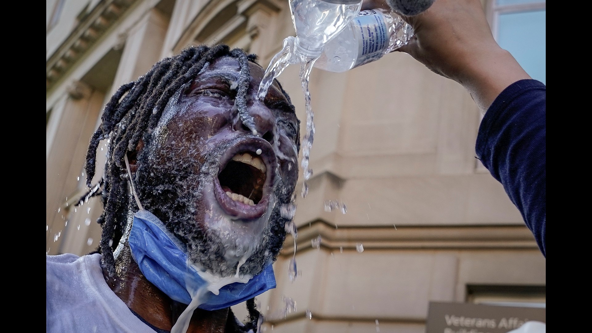 VERIFY: How to clean eyes if hit with pepper spray during protest ...