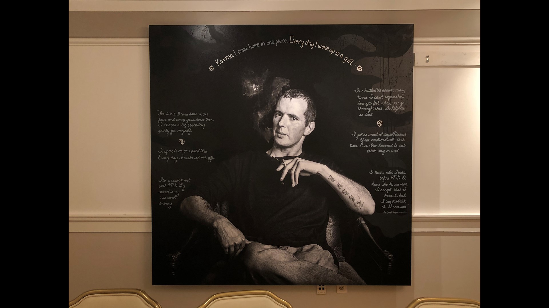 Portraits of PTSD: Vets share how art series captures the daily ...