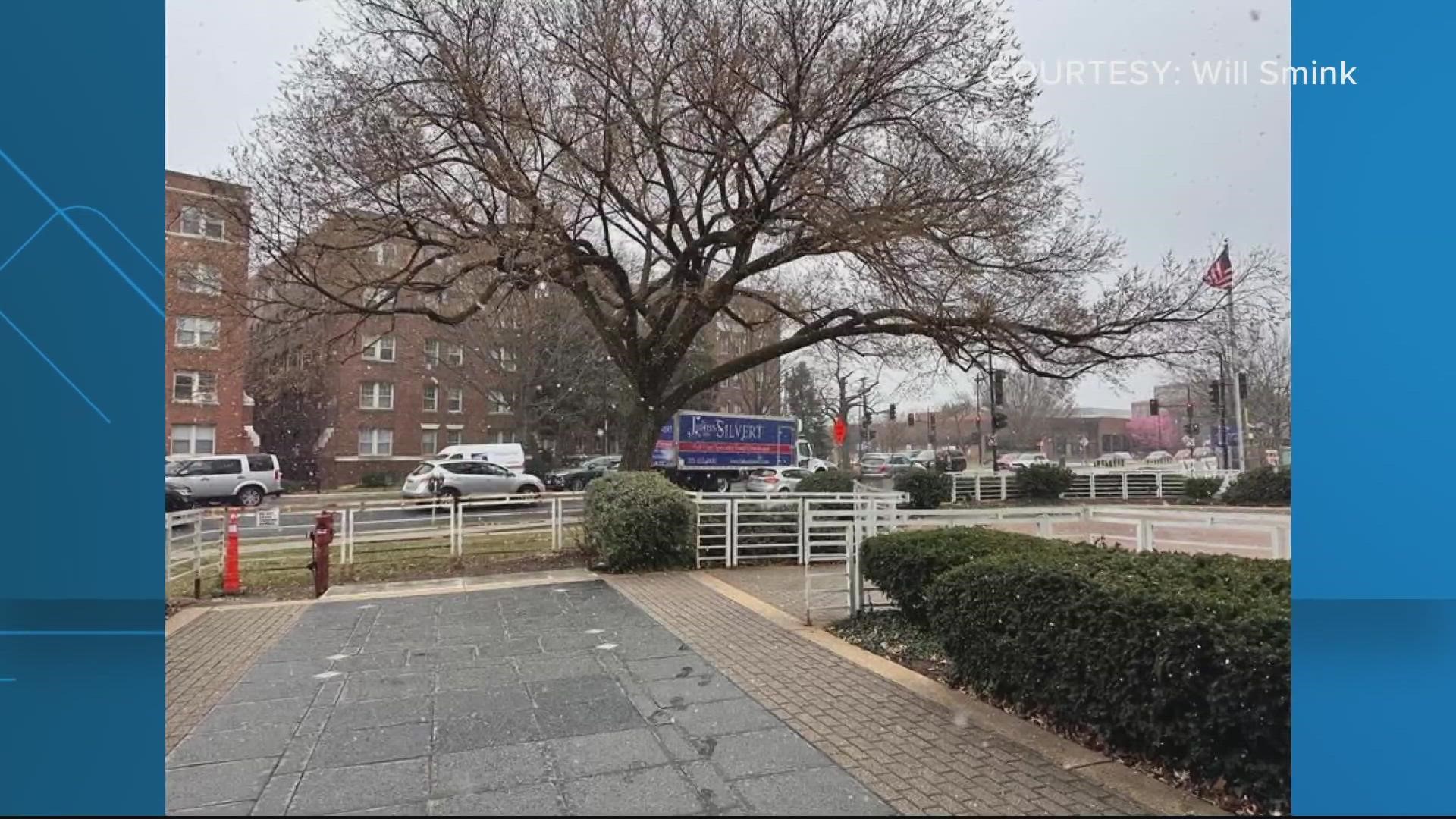 DC, Maryland, Virginia see snow on Saturday | wusa9.com