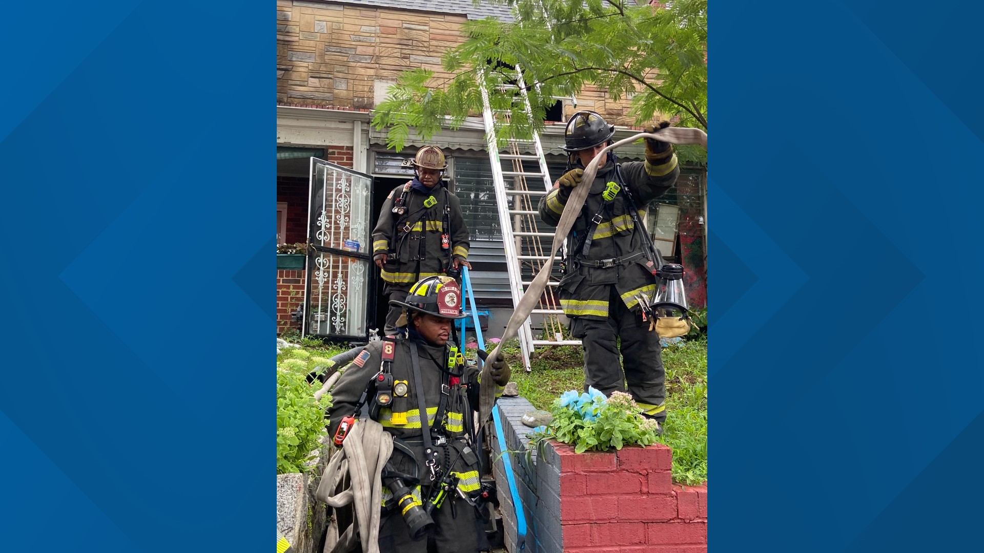 Row house fire displaces 3 people in Northeast DC | wusa9.com