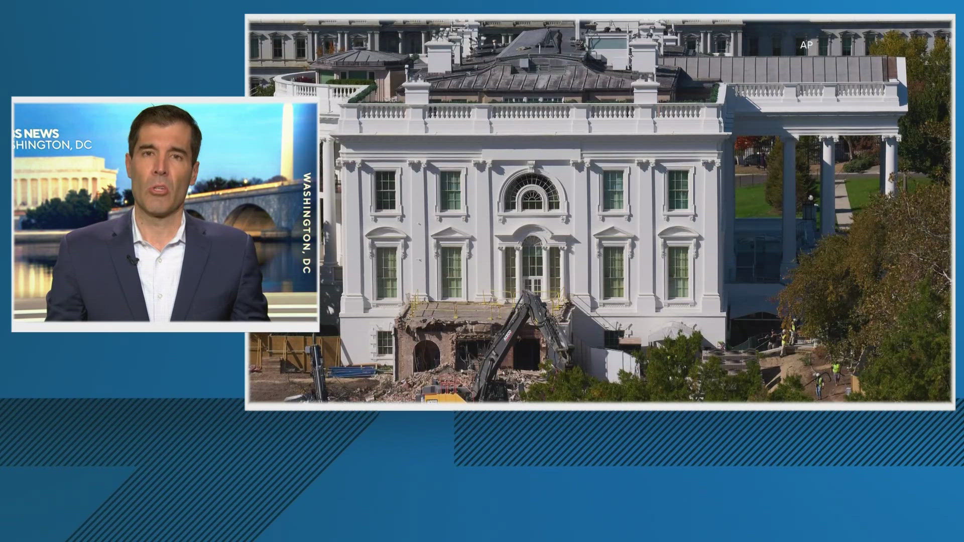 CBS correspondent Scott McFarlane talks about White House East Wing ...