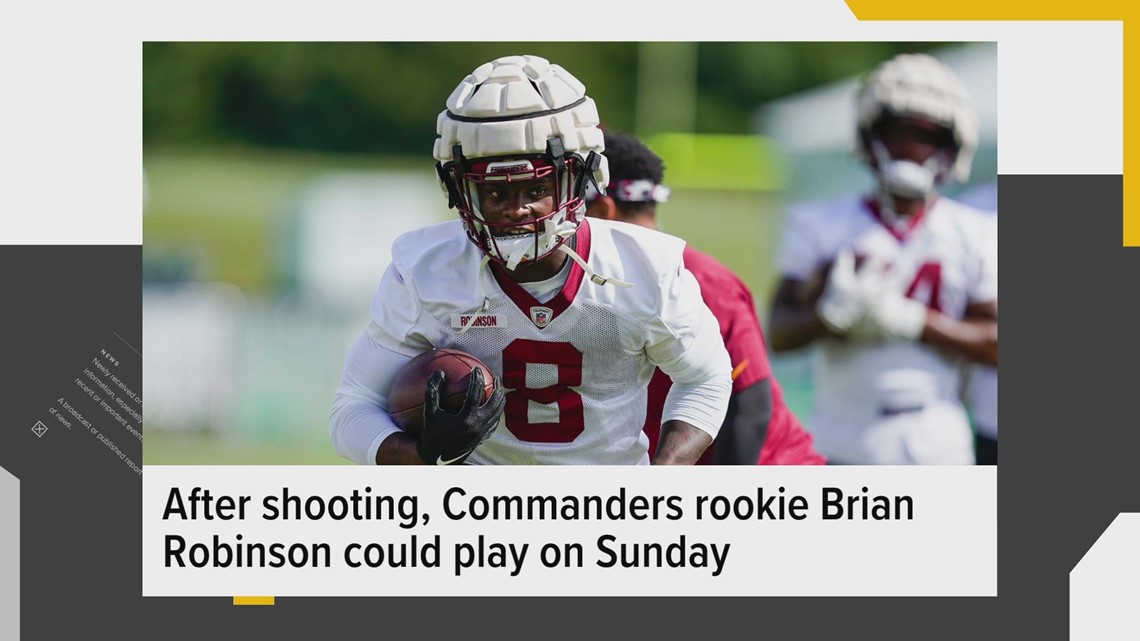 Commanders RB Brian Robinson could play on Sunday, Trump files $475 ...