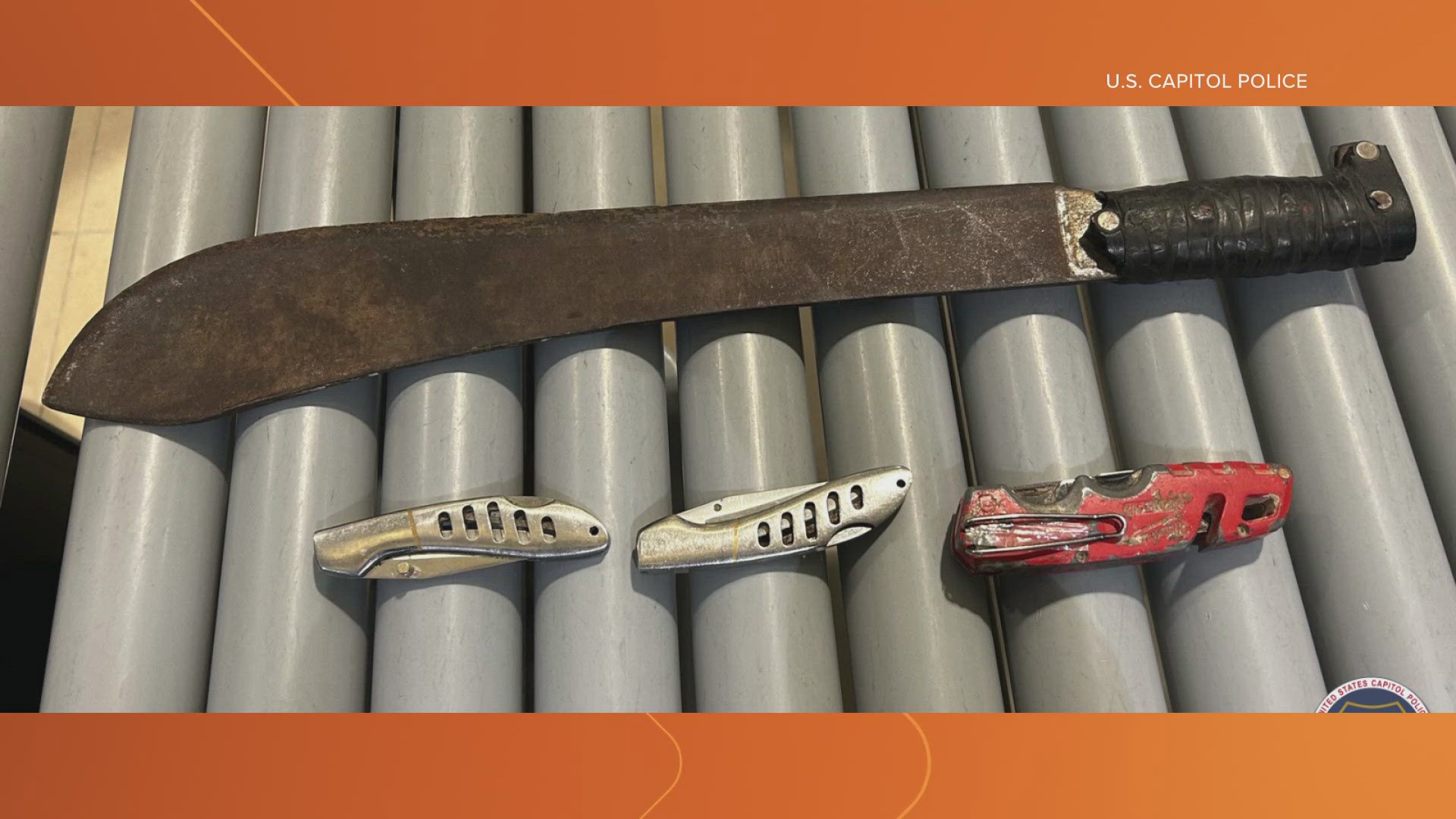 Man arrested with machete, 3 knives outside US Capitol | wusa9.com