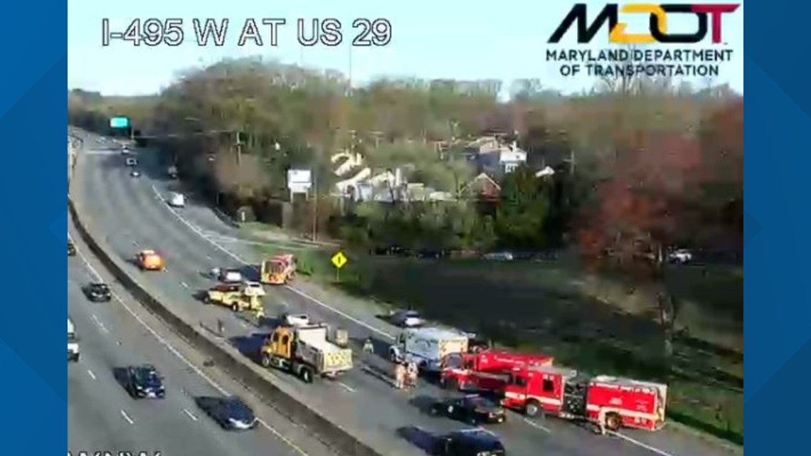 Multiple injuries in Beltway motorcycle crash | wusa9.com