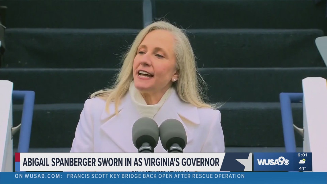 Abigail Spanberger sworn in as Virginia governor | wusa9.com