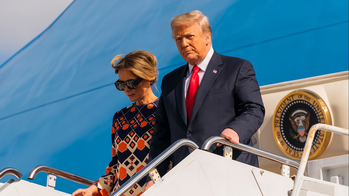 President Trump arrives in Florida after leaving DC on Inauguration Day ...