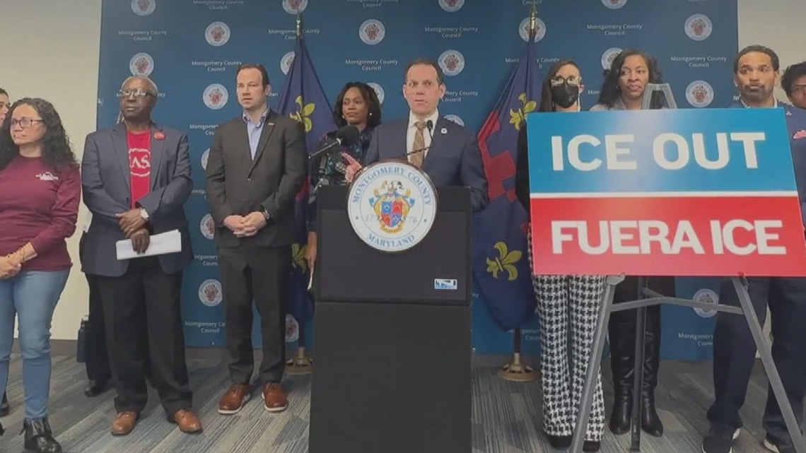 Montgomery County Councilmember Evan Glass introduces the 'ICE Out Act ...