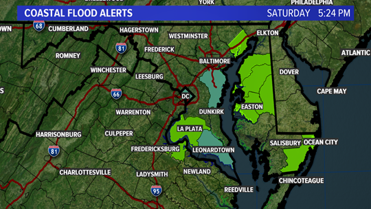 Tidal flooding closes roads in Alexandria and Annapolis | wusa9.com