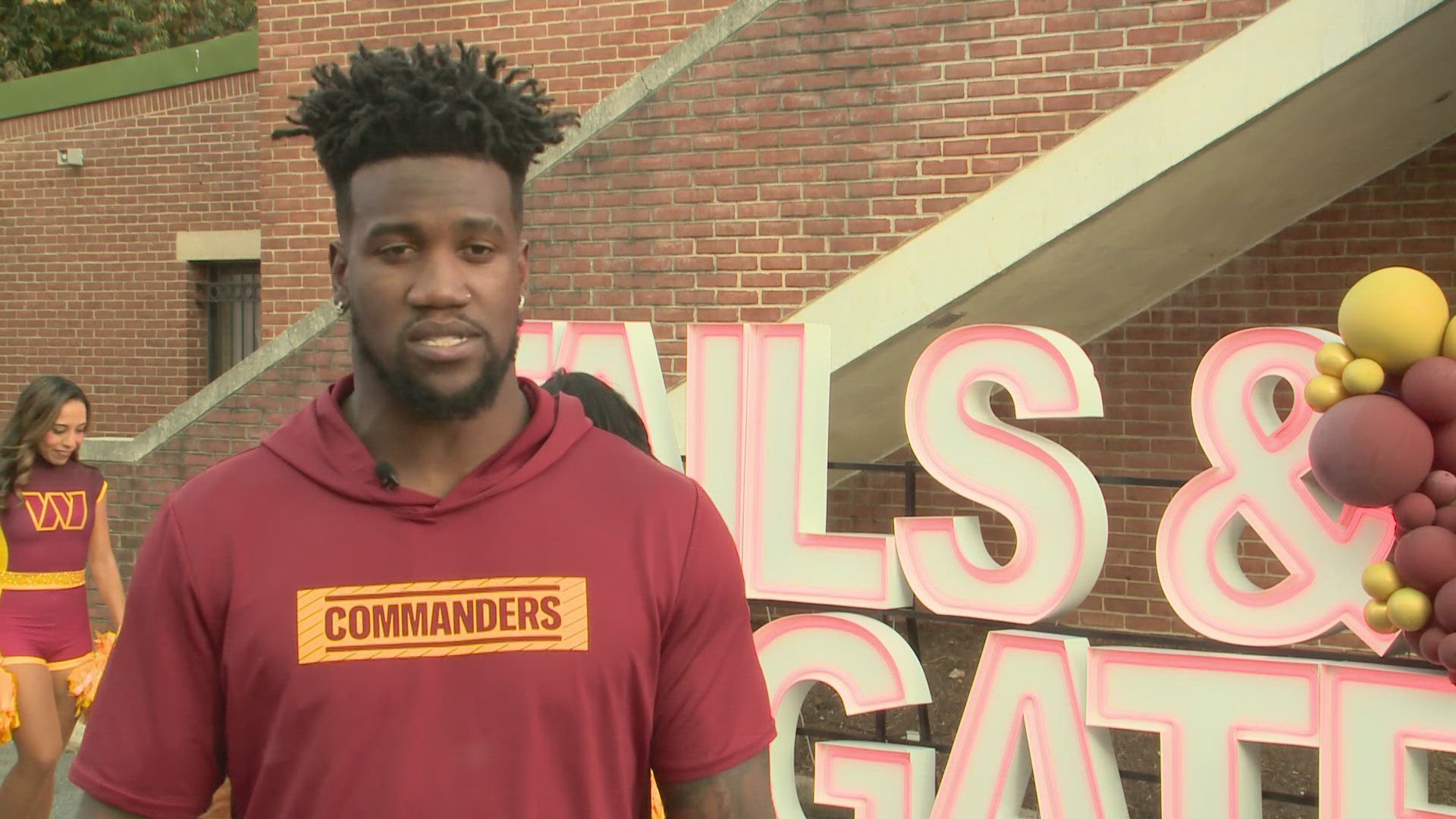 Commanders' Jacob Martin hosted an event called Tails and Tailgate ...