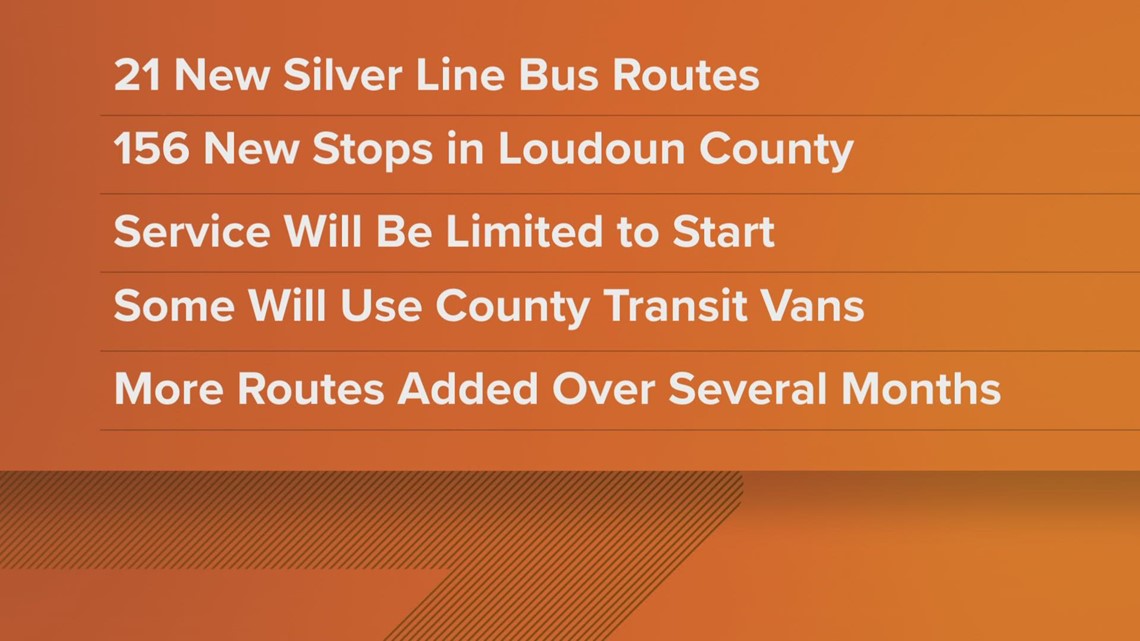 Loudoun Co. announces new Silver Line bus routes | wusa9.com