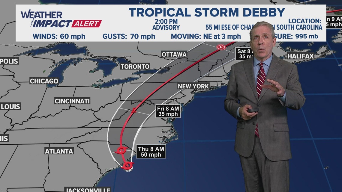 Tracking Tropical Storm Debby in the DMV | wusa9.com