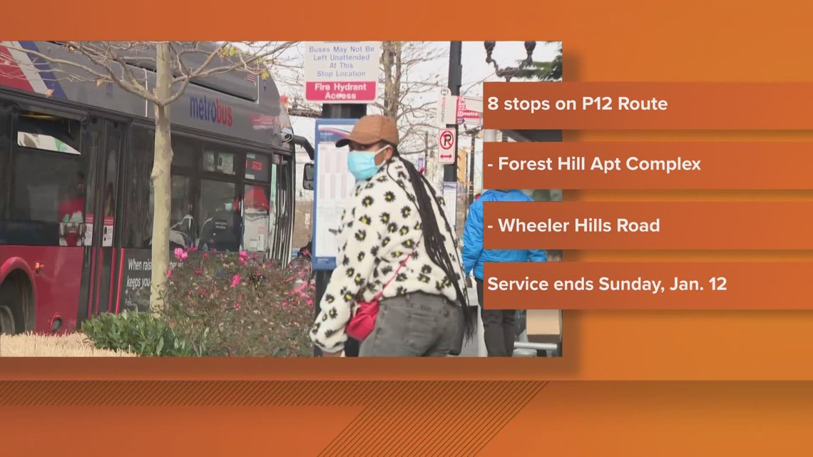 Metro stops service at 8 bus stops in Prince George's County | wusa9.com