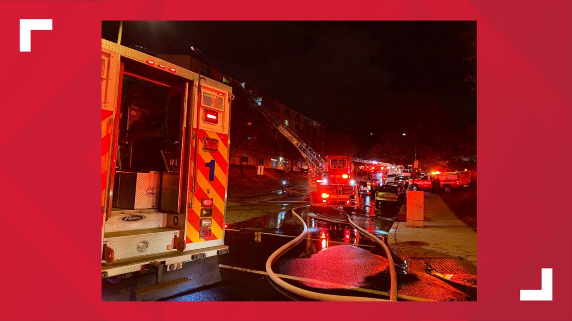 Several injured, including firefighters after 2-alarm NE fire | wusa9.com