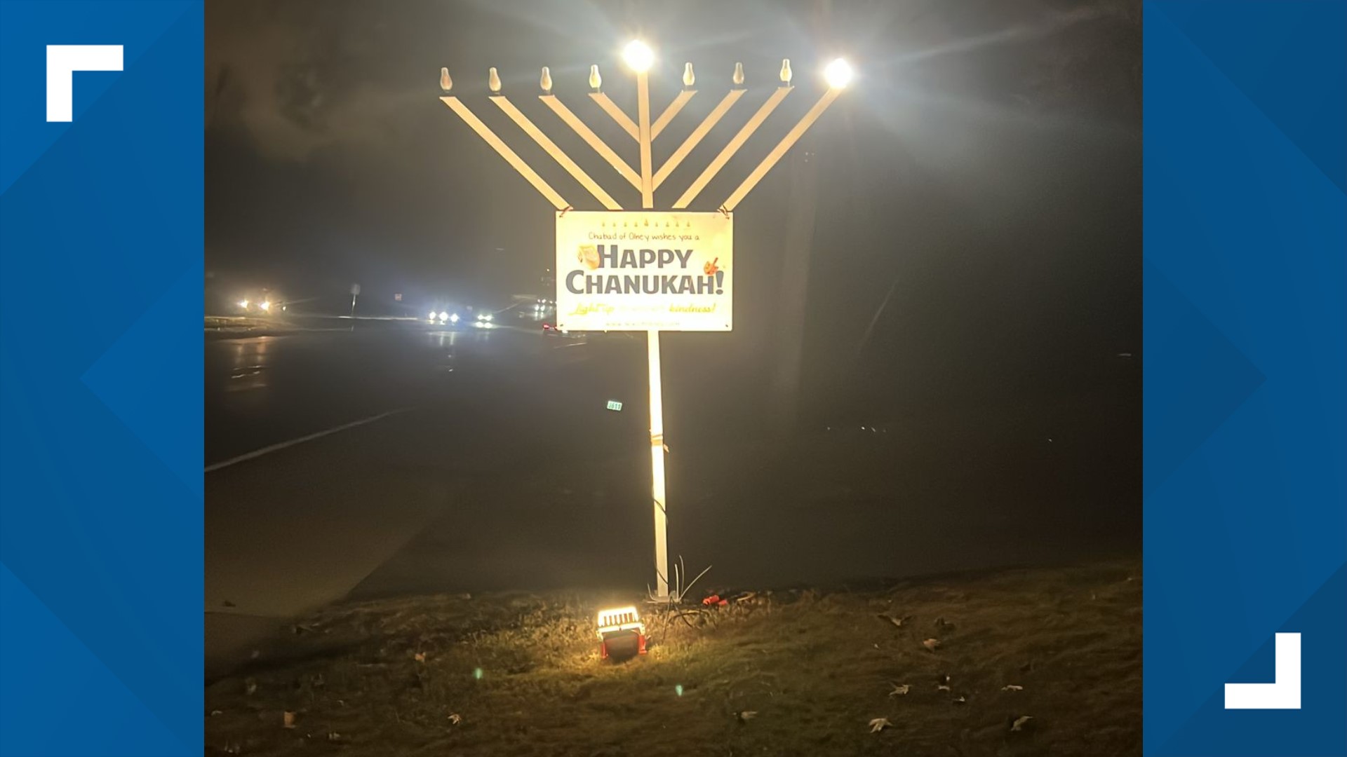 Menorah at Jewish center in Olney vandalized before Hanukkah | wusa9.com