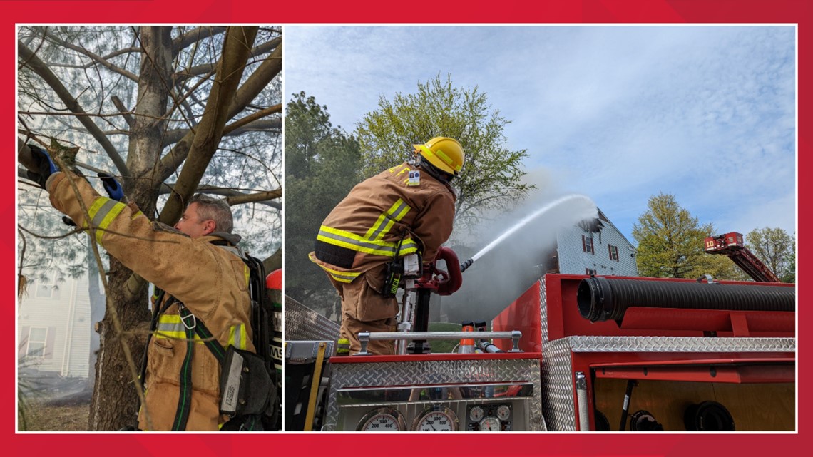 Fire in Howard County displaces 32; firefighters rescue 2 cats | wusa9.com