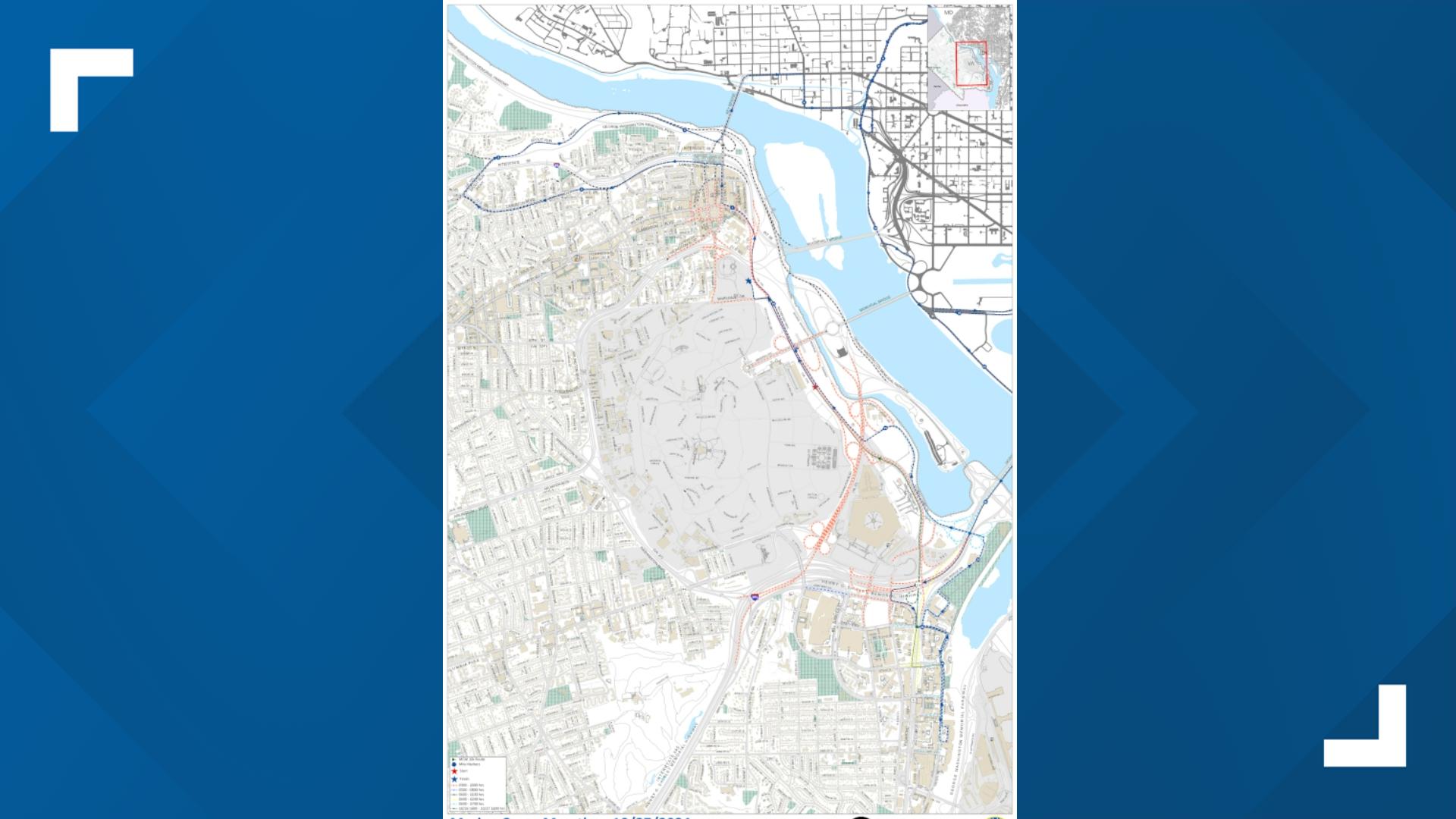 Marine Corps Marathon traffic closures DC, Virginia | wusa9.com