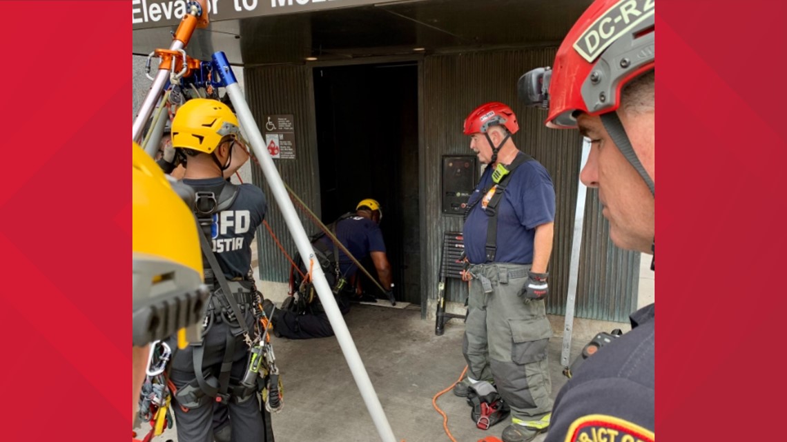 Metro elevator stalls, trapping person 30 feet below ground | wusa9.com