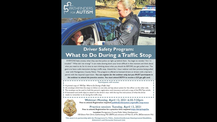 Officers provide driver safety tips to people with autism | wusa9.com