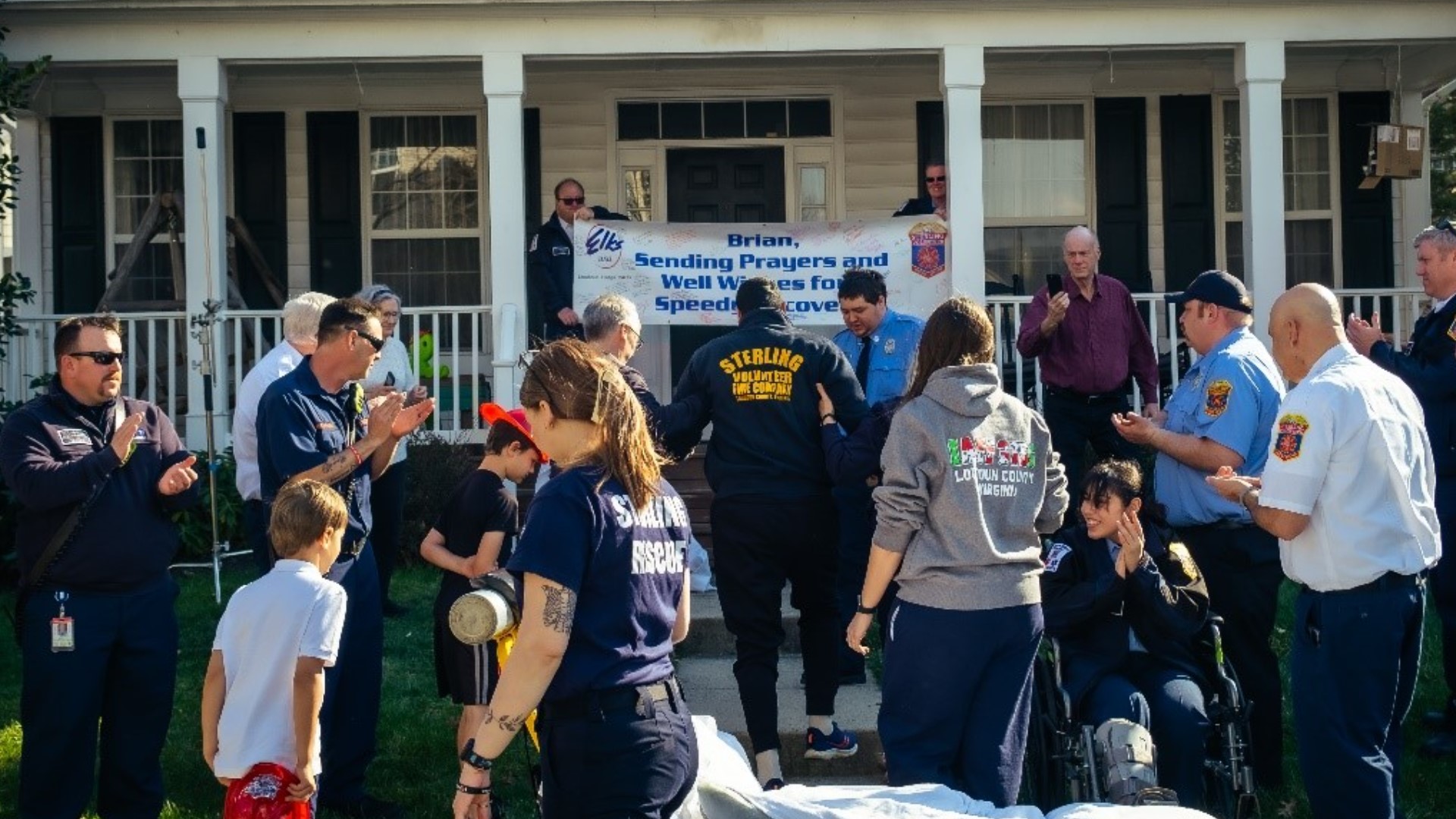 Sterling firefighter returns home from hospital after explosion | wusa9.com